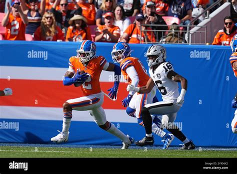 Denver Broncos Cornerback Pat Surtain Ii 2 Intercepts A Pass For A
