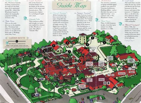 Winchester Mystery Map Explore The Winchester House Map Of