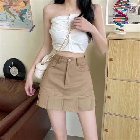 Pouvez Vous Aru Robe Courte Pliss E Demi Longueur Pour Femme Jupes