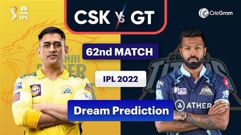 Csk Vs Gt Dream11 Prediction 62nd Match Ipl 2022 Dream Team