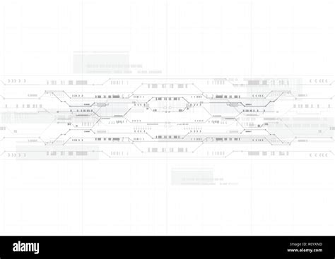 Technological Interface Future System Circuit Abstract Background