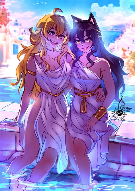 Yang Xiao Long And Blake Belladonna Rwby Drawn By Cherryinthesun