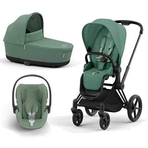 Trio Cybex Priam Matt Black Passeggino Platinum