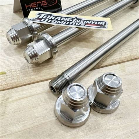Jual As Roda Depan Stainless Heng Cnc Matte Vario 125 150 Beat Scoopy