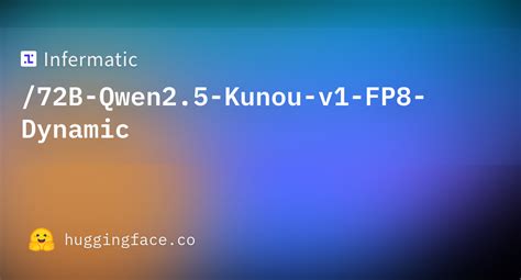 Infermatic72b Qwen25 Kunou V1 Fp8 Dynamic · Hugging Face