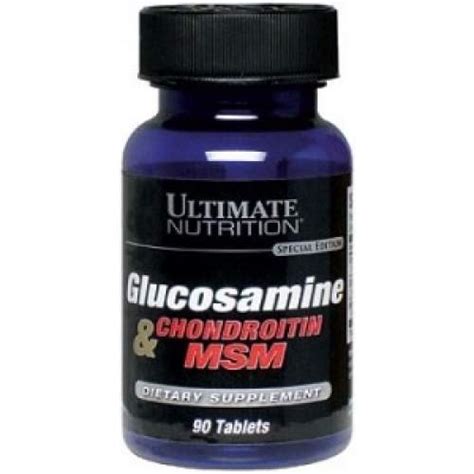 Купить Ultimate Nutrition Glucosamine & Chondroitin & MSM (90 t) в Алматы