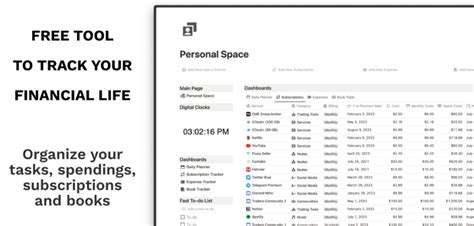 Simplify Your Life With Personal Space Notion Template