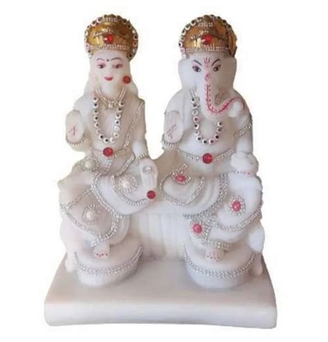 White Lakshmi Ganesh Statue At Rs 500piece Ganesh Statue In Meerut