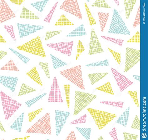 Fabric Triangles Plaid Color Style Clothing Vector Background Texture