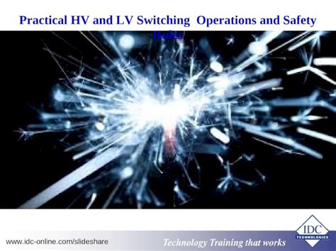 PPT Practical HV And LV Switching Operations And Safety Rules DOKUMEN TIPS