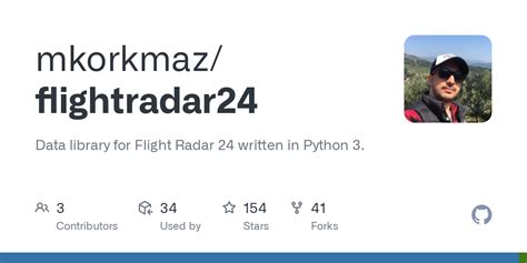 GitHub Mkorkmaz Flightradar Data Library For Flight Radar