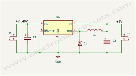 V Buck Converter Lm Simple Diy Project Electronic Circuits