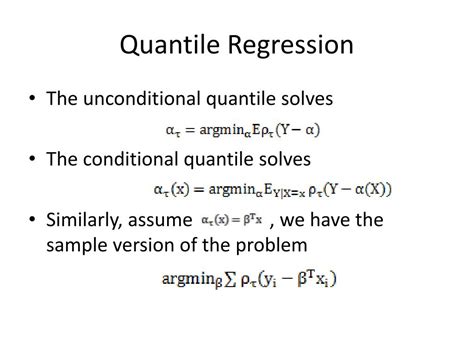 Ppt Quantile Regression Powerpoint Presentation Free Download Id1998189