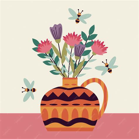Printable Flower Vase Template