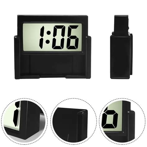 car dashboard digital clock vehicle adhesive clock w lcd display time
