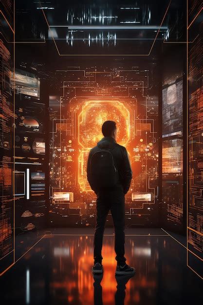 Premium AI Image Security And Privacy Technology Concepts For Personal Data