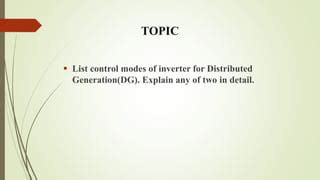 Inverter Control Method PPTX