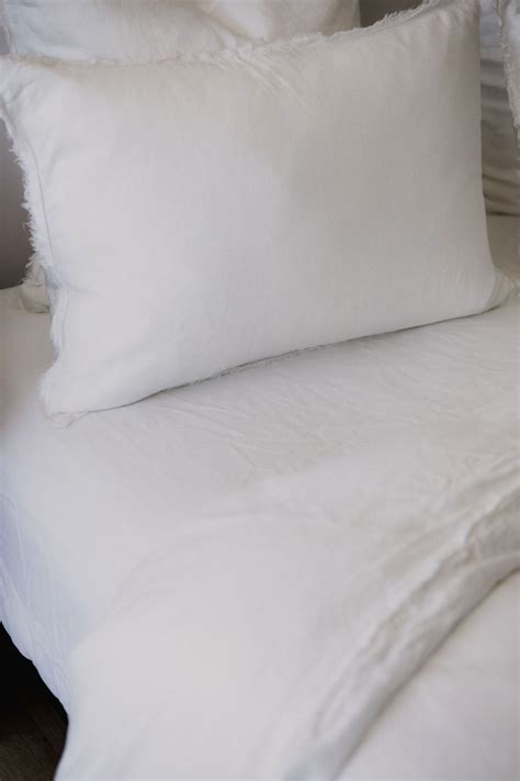 Whistler” Frayed Linen Pillowcases Sol Linen