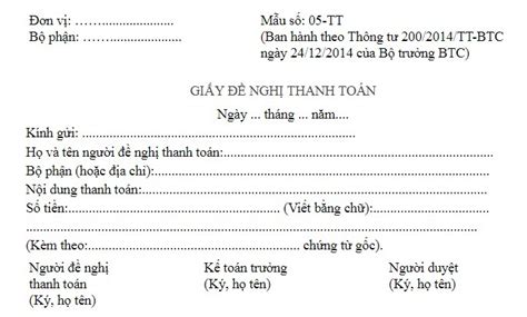 Hr Insider 4 0 Mẫu Giấy đề Nghị Thanh Toán 2019 Và Những Lưu ý Khi Viết
