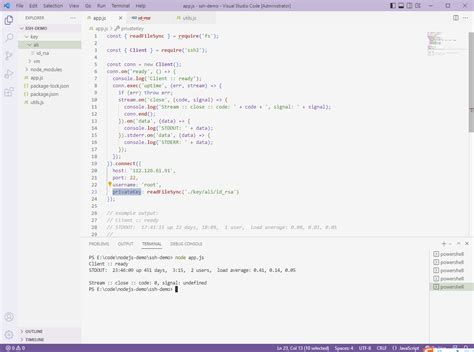 Nodejs系列 如何用js代码连接远程服务器并执行命令创建文件 Ssh2node Ssh2 Csdn博客