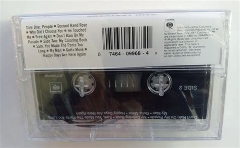 Barbra Streisand Greatest Hits Cassette Tape 19691996 Digita