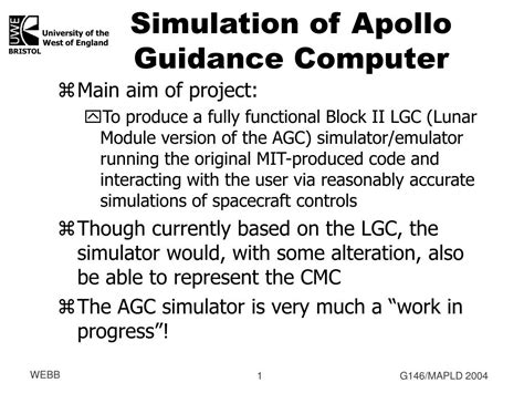 ppt simulation of apollo guidance computer powerpoint presentation