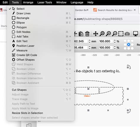 Subtracting Shape LightBurn Software Questions LightBurn Software Forum