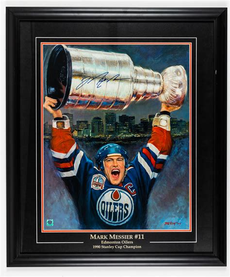 Lot Detail Mark Messier Signed Edmonton Oilers “1990 Stanley Cup