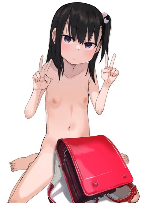 Alexa Mahone Original Highres 1girl Backpack Bag Bare Arms Bare Legs Bare Shoulders