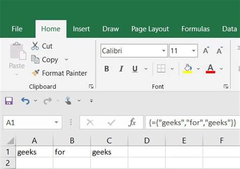 Difference Between Array Formula And Regular Excel Formula GeeksforGeeks