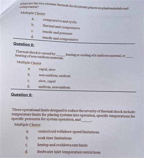 Solved The Shock Experienced By A Thick Walled Vessel Due To