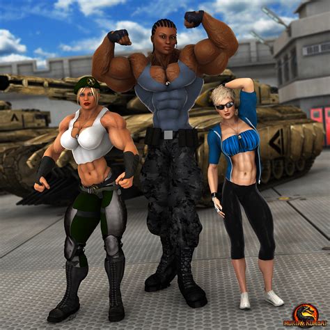 Mortal Kombat Muscle Ladies By Arkbishop On Deviantart