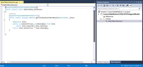 Custom Table Methods Through Extension In D365 With Example