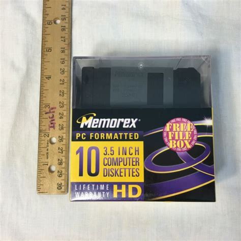 Memorex 10 Pack Diskettes 3 5in Computer Floppy Disks 1 4MB HD New EBay