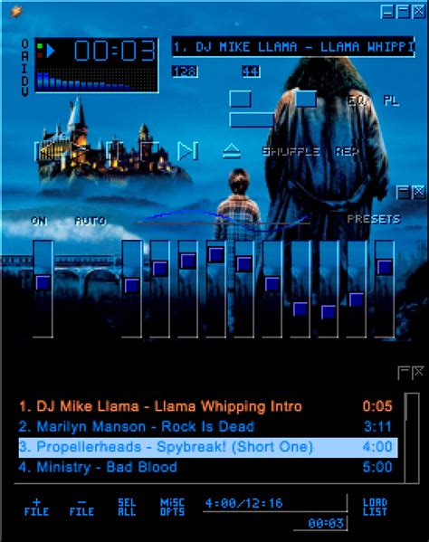 Winamp Skin Harry Potter Movie Skin Free Download Borrow And