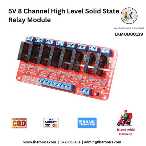 V Channel High Level Solid State Relay Module LK Tronics