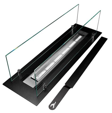 Bioethanol Brennkammer Edelstahl CAMI65 Divina Fire Rechteckig
