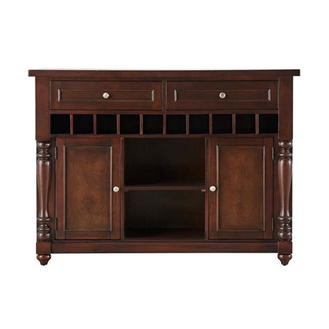 Home Styles Cottage Oak Buffet With Hutch The Home Depot