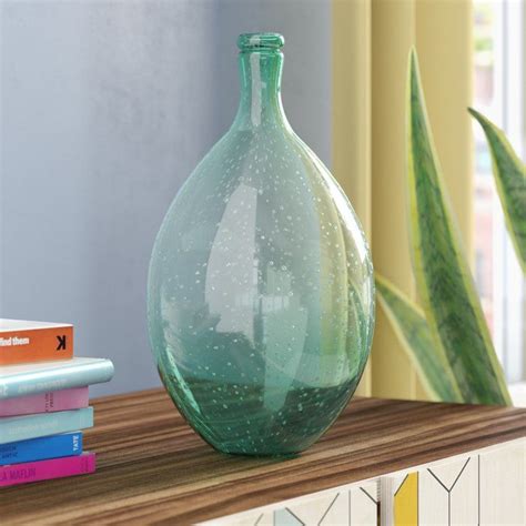 Dougherty Bubble Vase Floor Vase Decor Vase Recycled Glass Vases