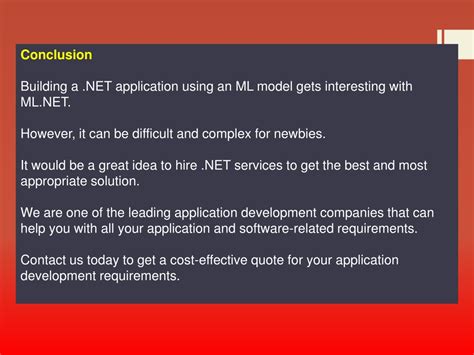 Ppt A Guide To Integrate Your Ml Models Into Your Net Applications