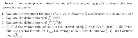 solved in each integration problem sketch for yourself a