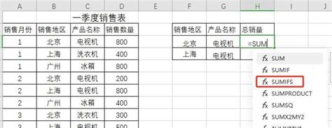 Wps表格中的sumifs函数多条件求和的用法介绍 趣帮office教程网