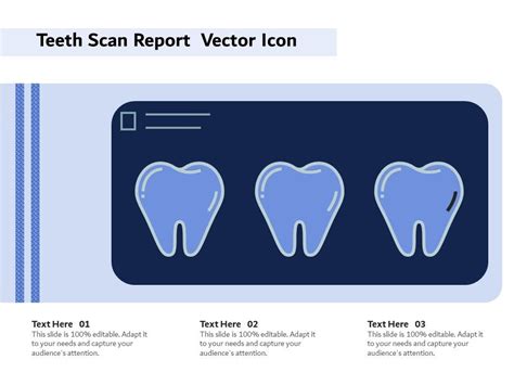 Teeth Scan Report Vector Icon Ppt Powerpoint Presentation Gallery Display Pdf