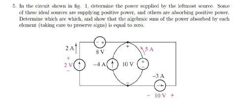 Solved In The Circuit Shown In Fig Determine The Chegg