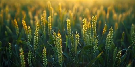 Symbolism Of Abundance And Seasonal Harvest Cycle In A Field Of