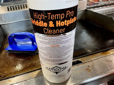 High Temp Pro Griddle And Hotplate Cleaner 1l Carnivore Cartel Uk