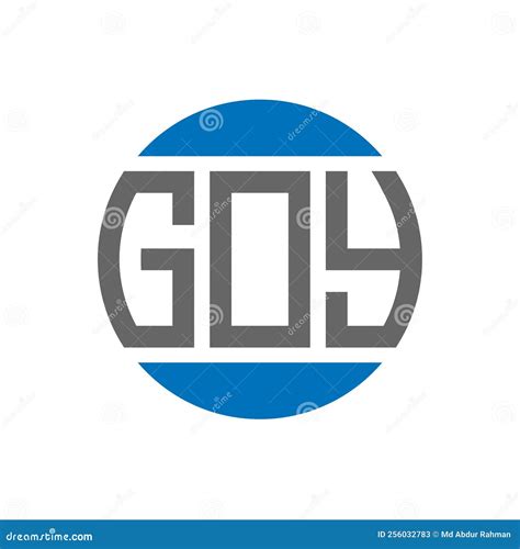 Goy Letter Logo Design On White Background Goy Creative Initials