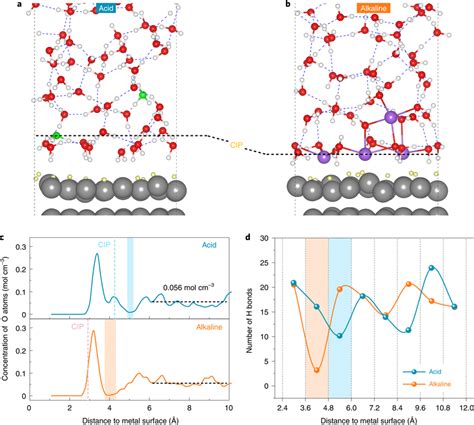 EDL Structures At Acid And Alkaline Interfaces A B Representative