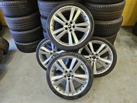 Jaguar Xk Xkr X150 Full Set 20 Kalimnos Silver Alloy Wheels And Tyres