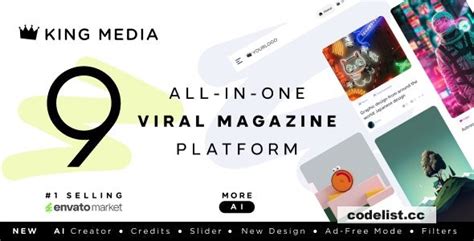 King Media V9 1 Viral News Video Magazine Nulled Premium Scripts